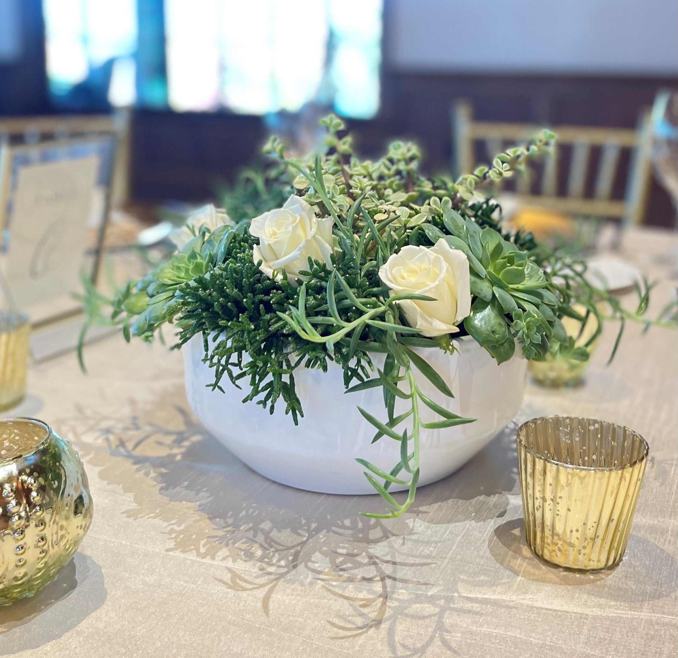 Succulent Wedding Centerpiece | the flower shed